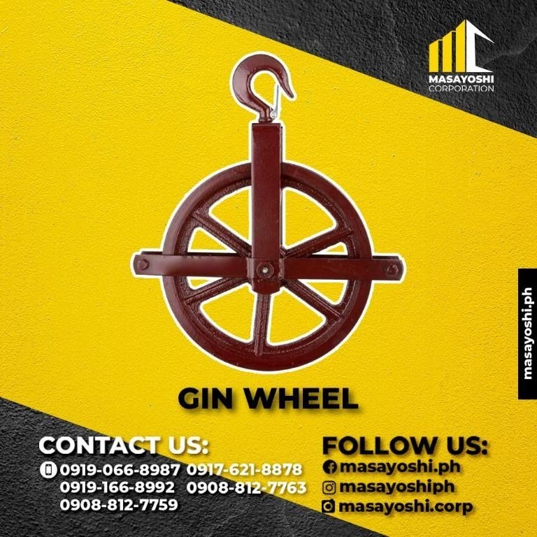 Gin Wheel | Lifting Equipment | Pulley | Lifting Pulley | Lifting Gin ...
