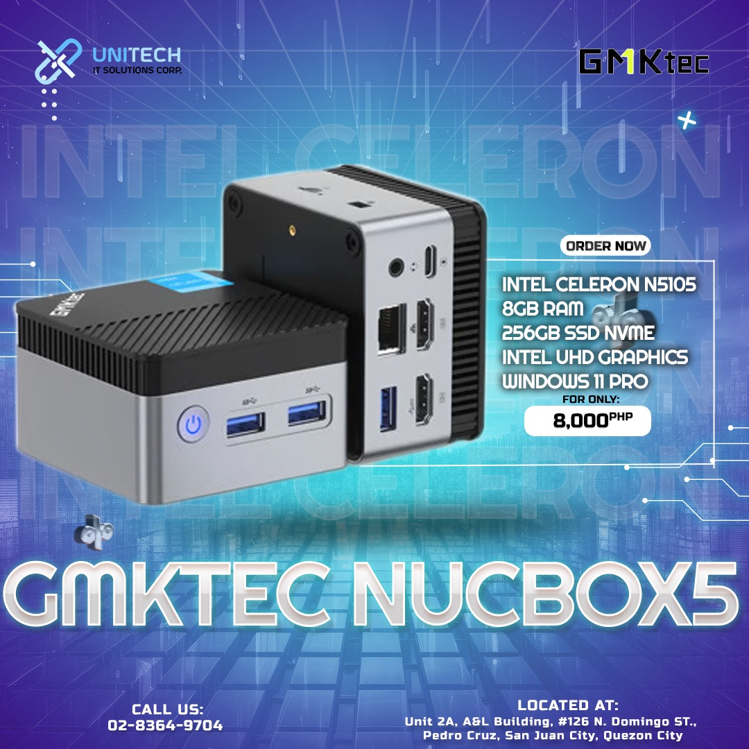 GMKTEC NUCBOX5 INTEL CELERON, Computers & Tech, Desktops on Carousell