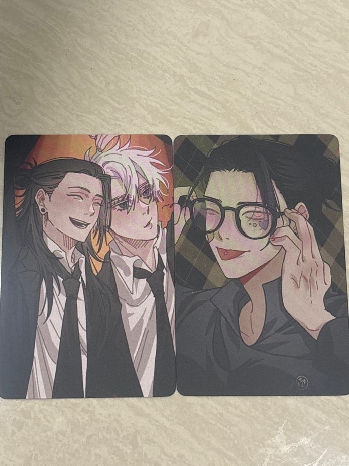 Gojo satoru geto suguru card print photo card, Hobbies & Toys ...