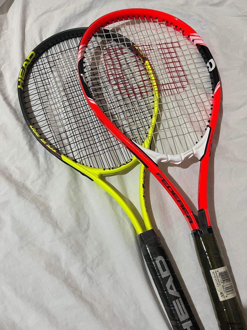 Head Tour Pro & Wilson Federer Tennis Rackets, Sports Equipment, Sports ...