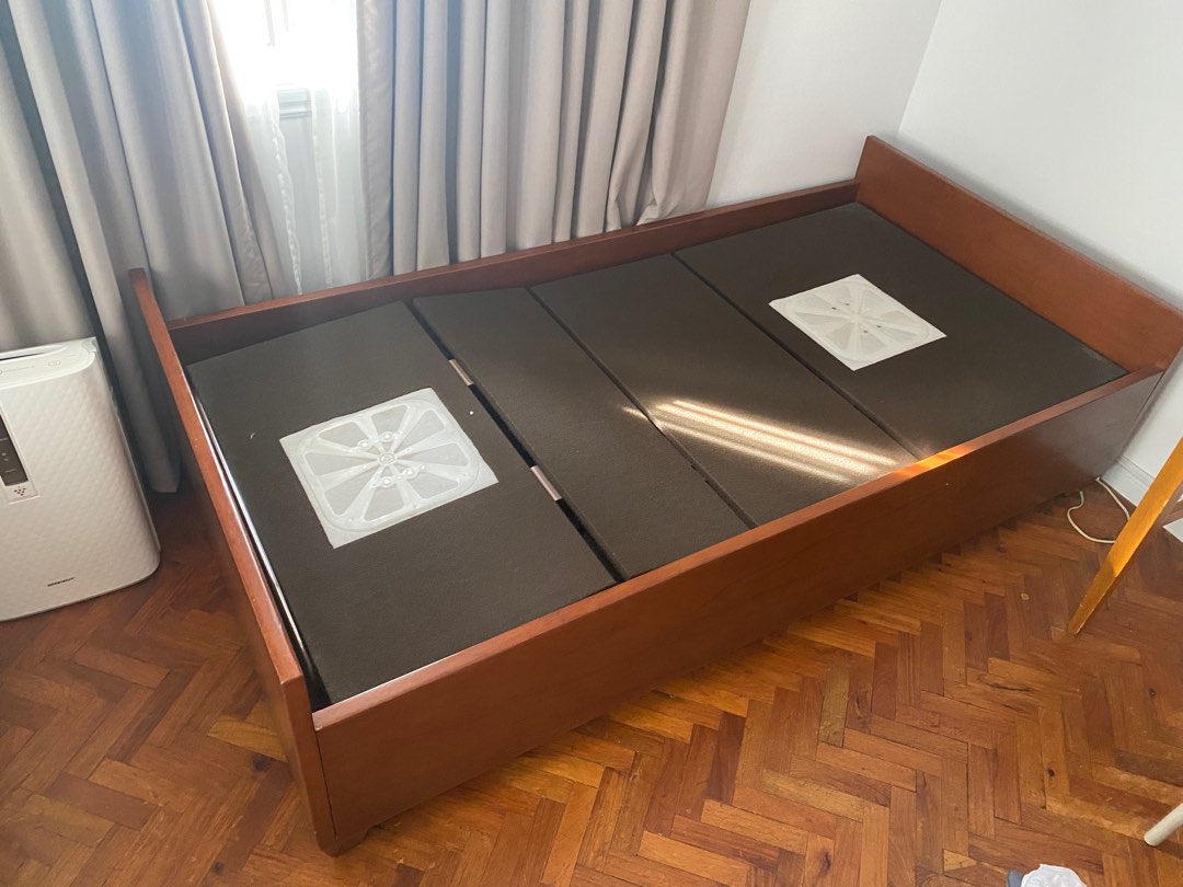 Hospital Real Solid Wood Bed Frames, Furniture & Home Living, Furniture ...