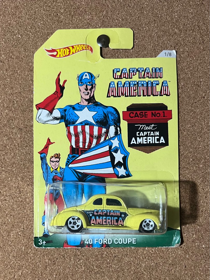 Hot Wheels Captain America ‘40 Ford Coupe, Hobbies & Toys, Toys & Games ...