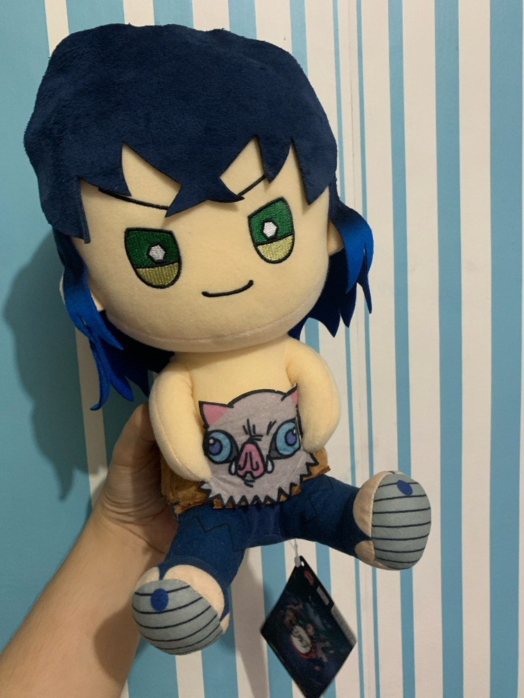 Inosuke Demon Slayer Furyu Plushie, Hobbies & Toys, Toys & Games on ...