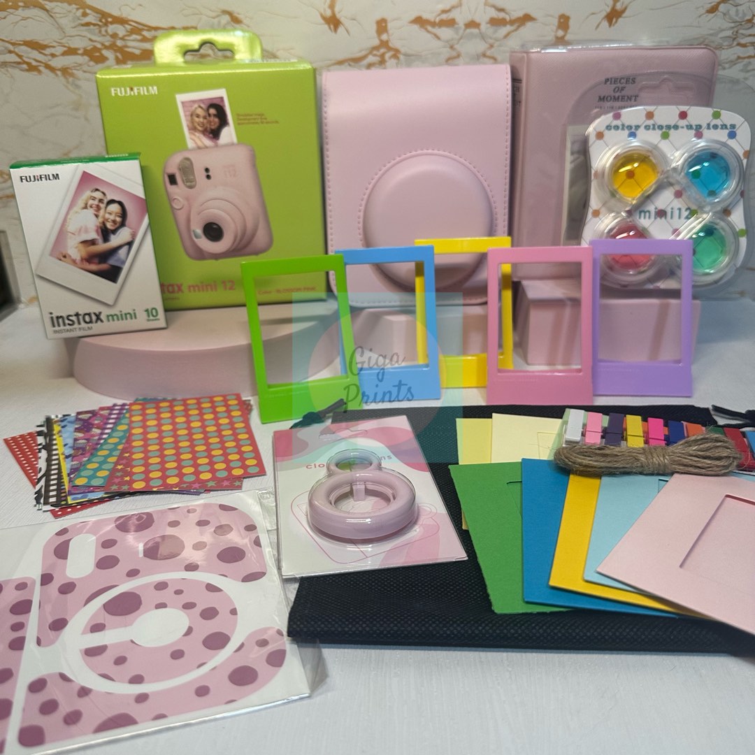 Instax Mini 12 Camera Pastel Kit, Photography, Cameras on Carousell