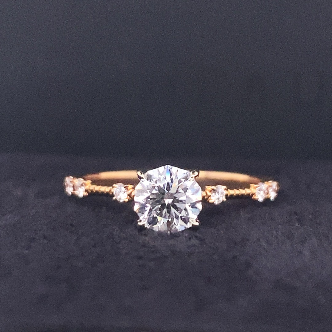 JANNPAUL Natural Decagon Diamond Ring, Women's Fashion, Jewelry ...