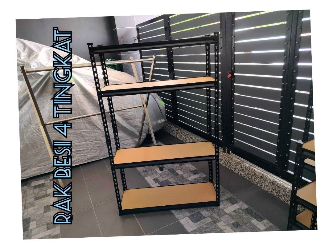 Ke rack rack BESI 4 TINGKAT A, Furniture & Home Living, Furniture ...