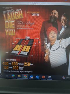 LAUGH DIE YOU 2024, Tickets & Vouchers, Event Tickets on Carousell