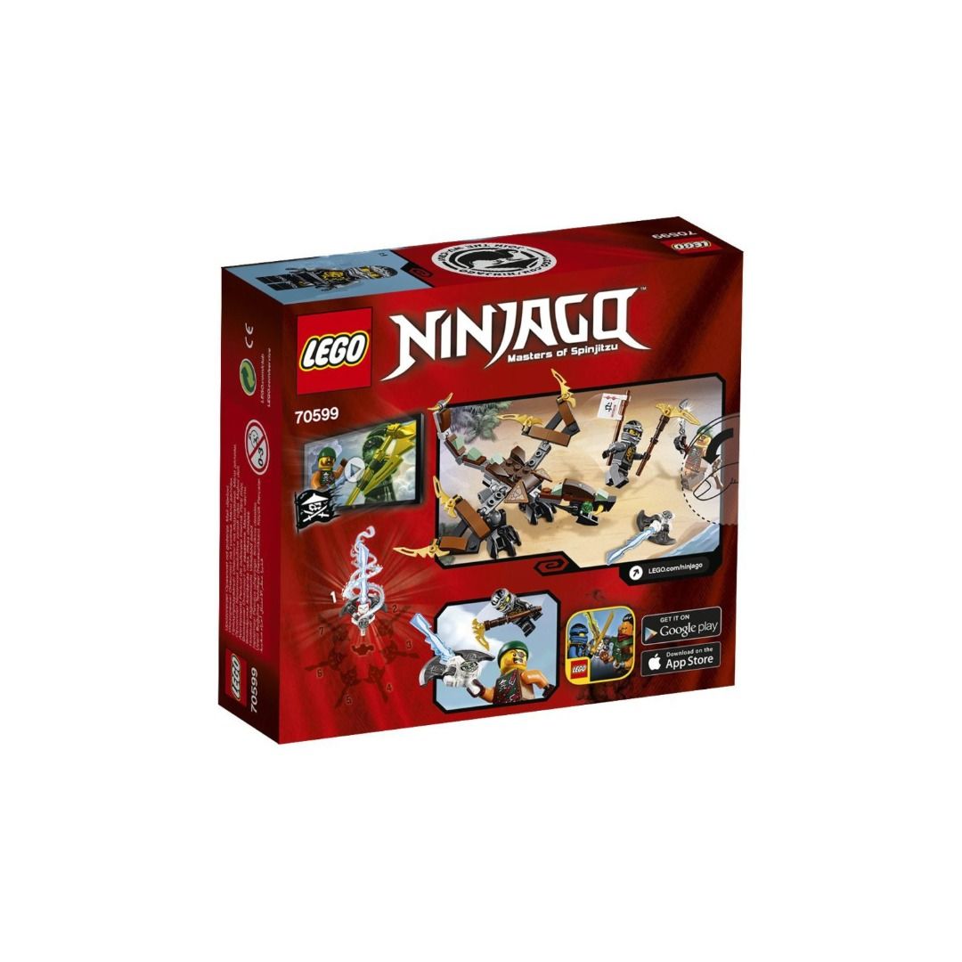 LEGO 樂高 70599 旋風忍者系NinjaGo 阿剛的大地神龍 黑忍者 (全新/絕版), 書籍、休閒與玩具, 玩具、公仔、桌遊在旋轉拍賣