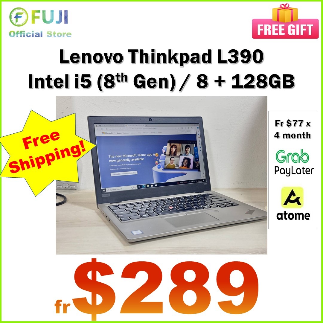 Lenovo 8th Gen Intel I5 Laptop - 8GB RAM + 128GB SSD - Windows 11 ...