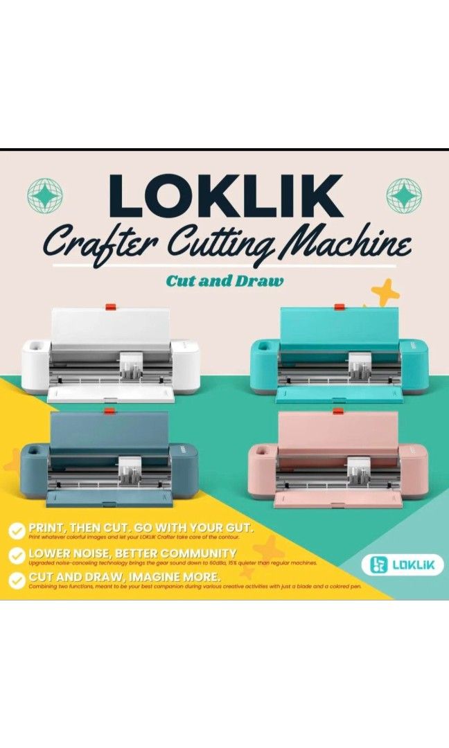 LoKlik Smart Cutting machine, Vinyl Cutter Machine for All Crafts ...