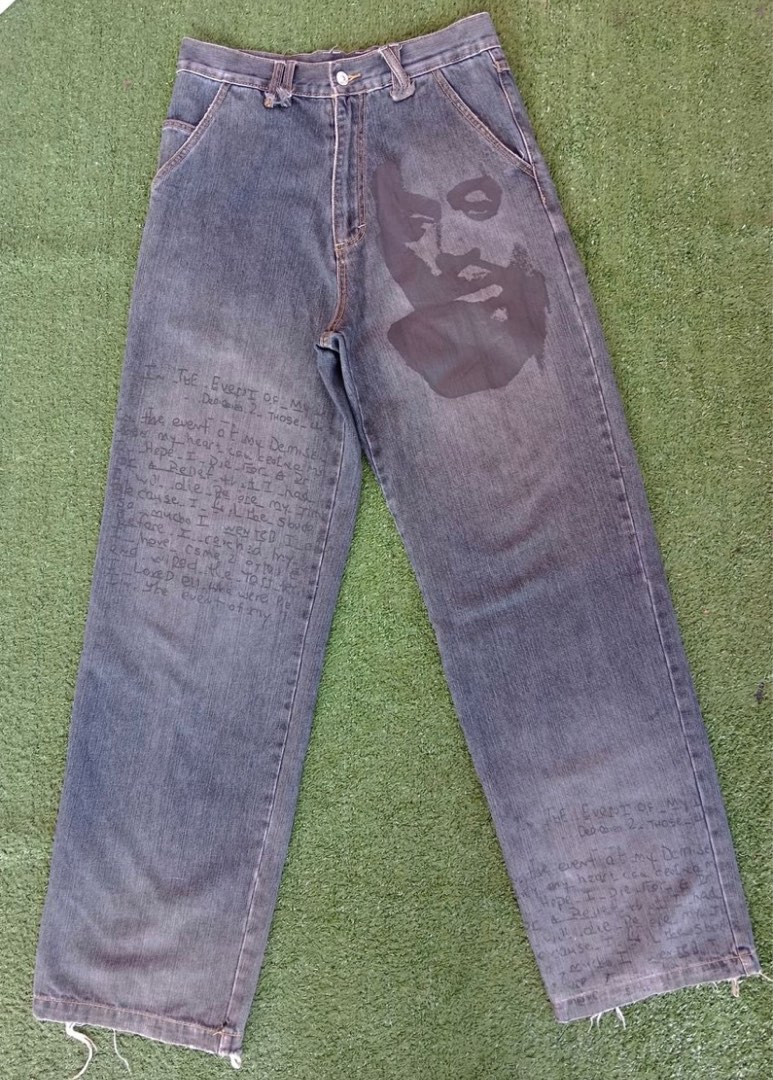 Makaveli Tupac Baggy Jeans, Men's Fashion, Bottoms, Jeans on Carousell