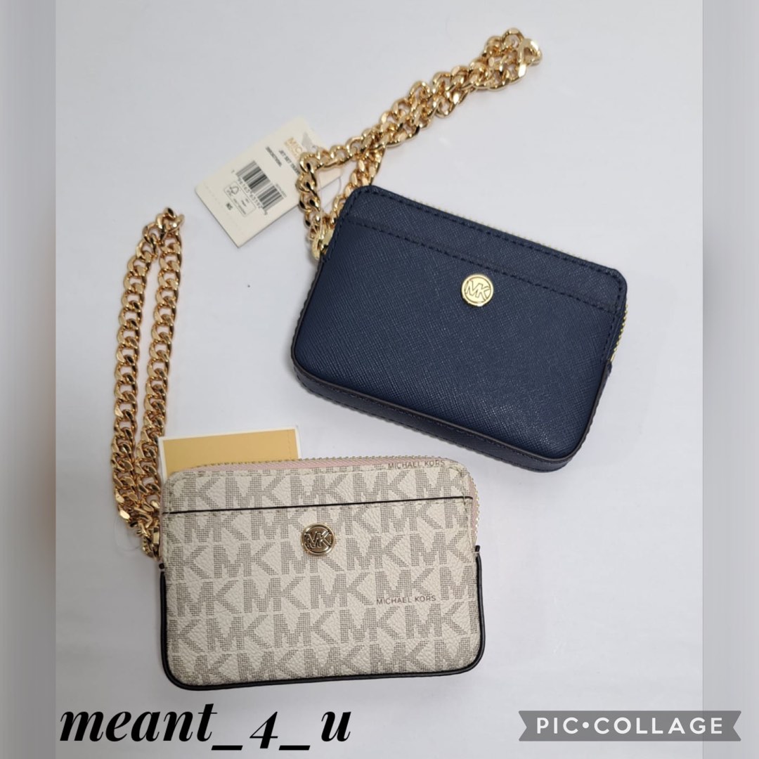 Mk chain card case Original, Women's Fashion, Bags & Wallets, Wallets ...