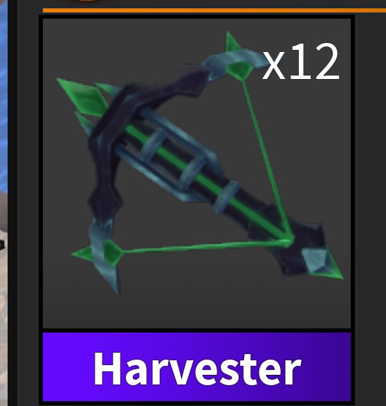 MM2 Harvester | Hightier gun | Murderer Mystery, Video Gaming, Gaming ...