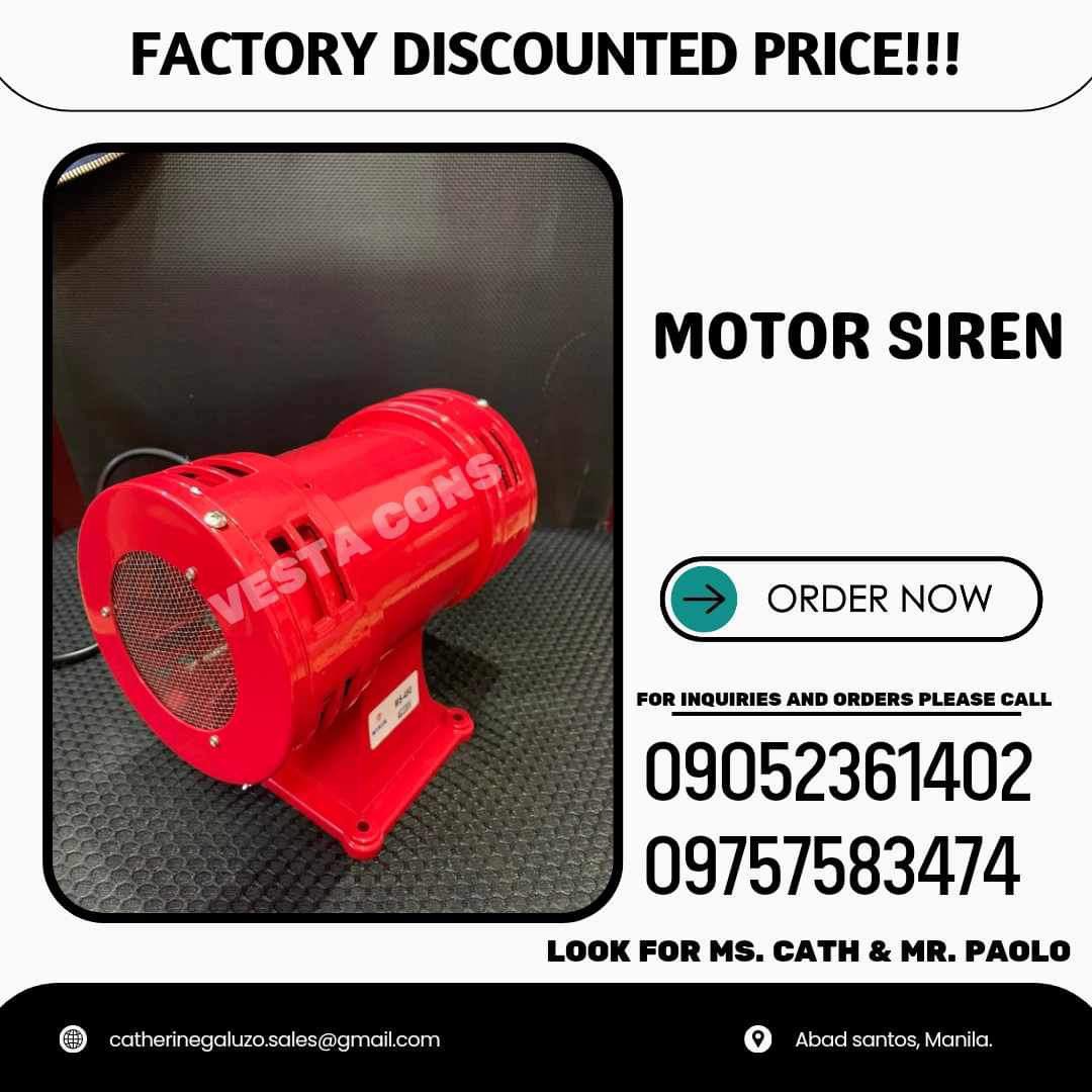 Motor siren, Commercial & Industrial, Industrial Equipment on Carousell