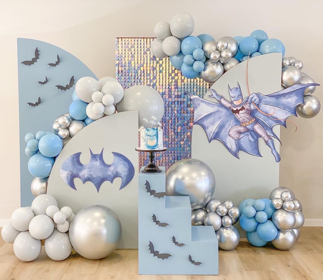 Backdrop rental setup with stand & light curtain for birthday party ...