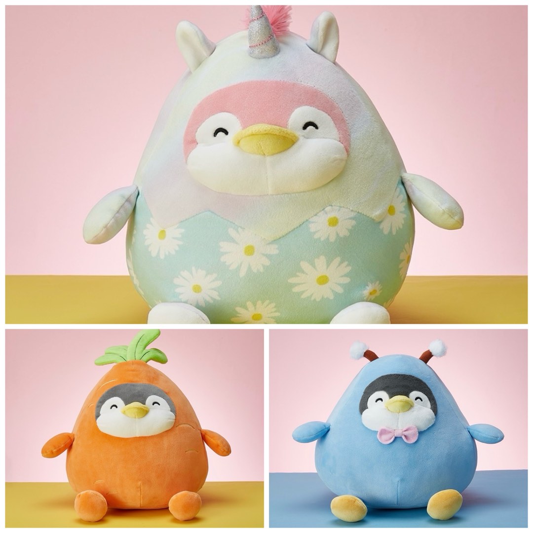 Penguin Costume Round Plush Toy by Miniso, Hobbies & Toys, Toys & Games ...