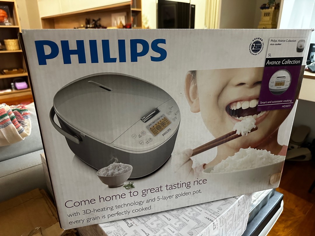 Philips Avance Collection Rice Cooker 5L, Furniture & Home Living ...