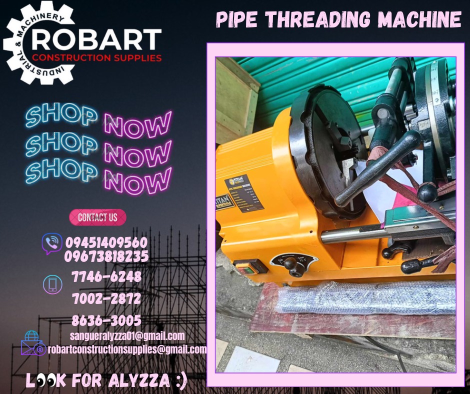 PIPE THREADING MACHINE 1/2 - 4", Commercial & Industrial, Construction ...