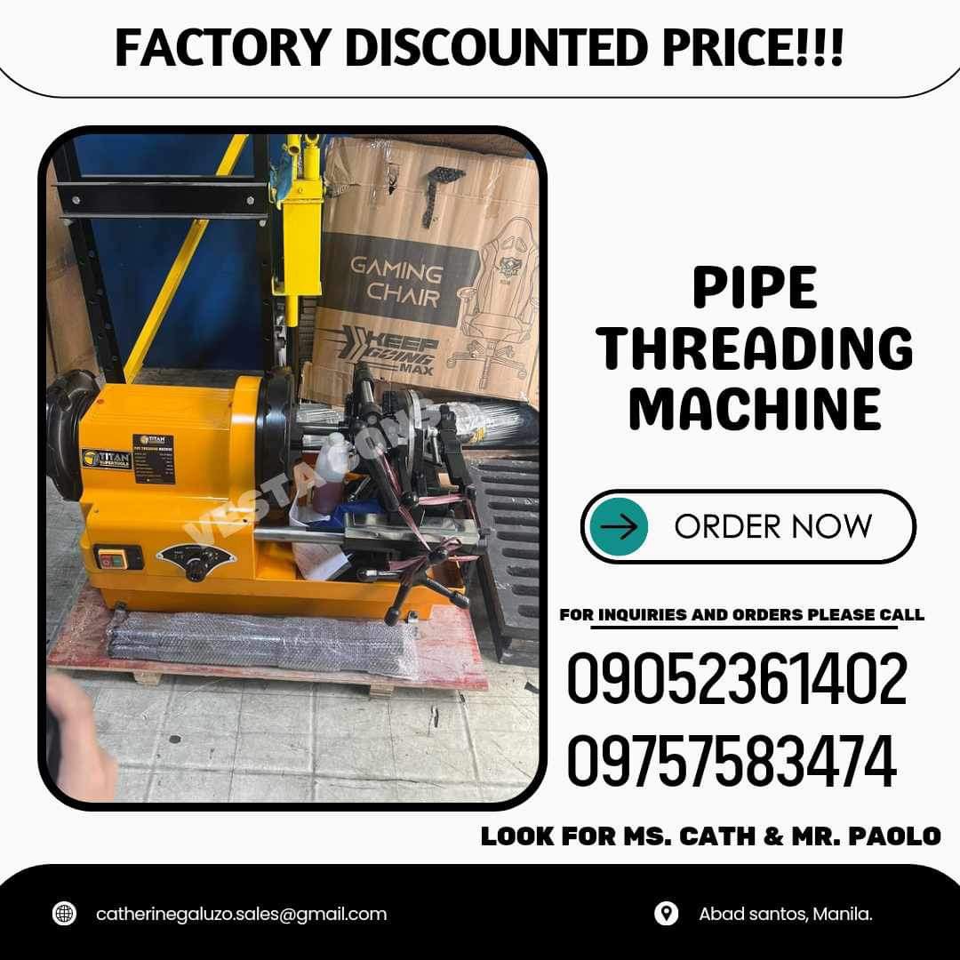 Pipe threading machine, Commercial & Industrial, Construction Tools ...