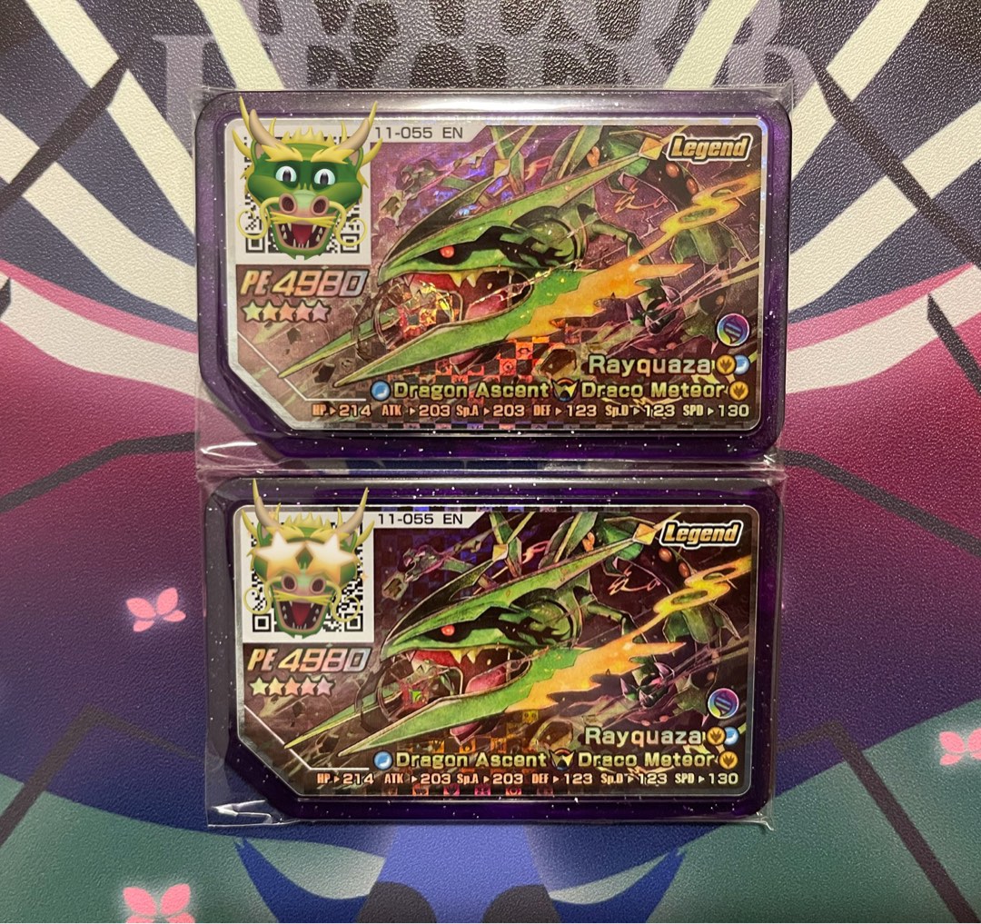 Pokémon Gaole Rush 3 第11彈 寶可夢 加傲樂 5星 英文版 貼紙版 正版 Mega Rayquaza 超級 烈空坐 遊戲 ...