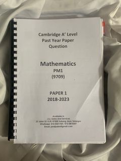Yearly A-Level (AS) Mathematics (Statistic 1) Past Paper (9709) Paper 5 ...