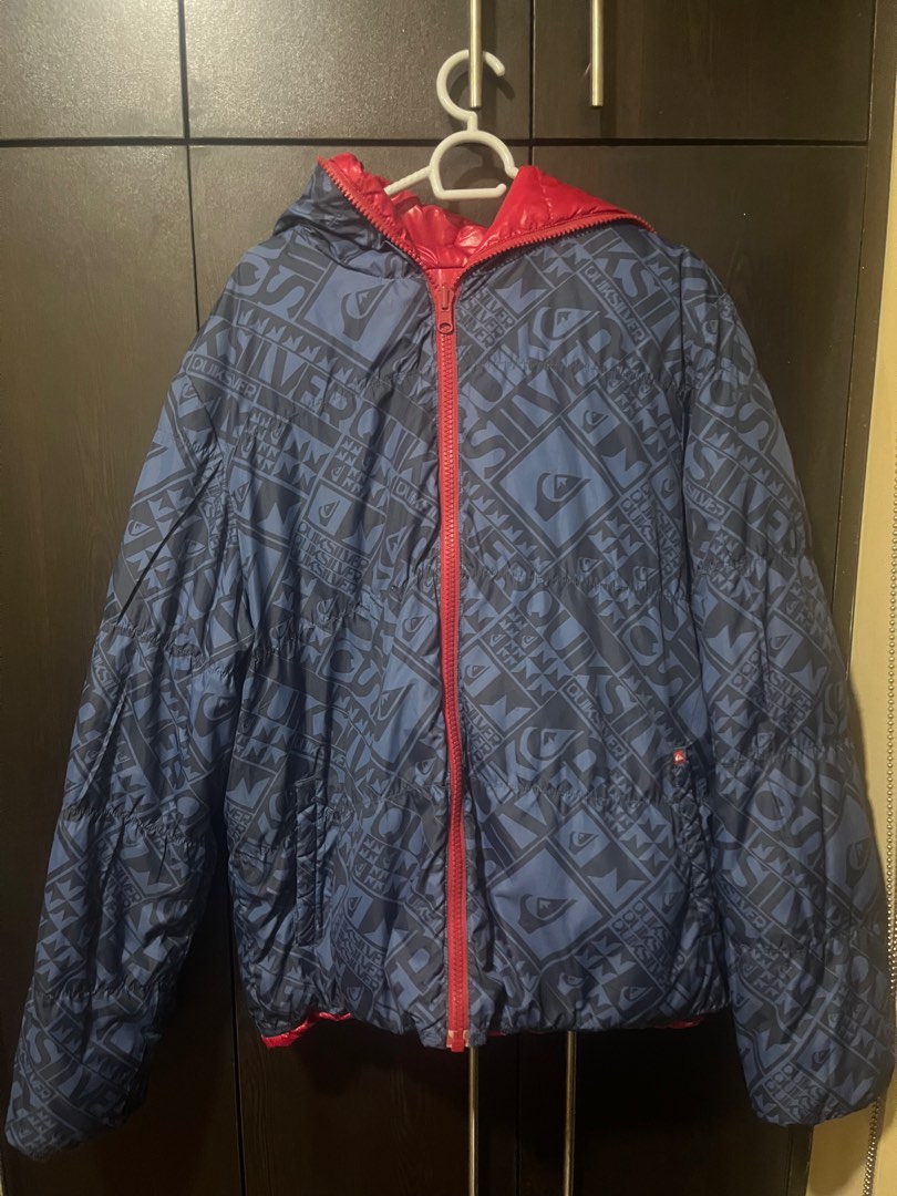 Quicksilver AOP Puffer Jacket Reversible, Men's Fashion, Coats, Jackets ...