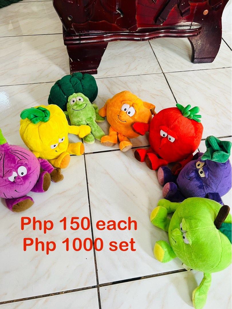 Set of 7 Goodness Gang Super Foods Stuffed toys from Canada (assorted ...