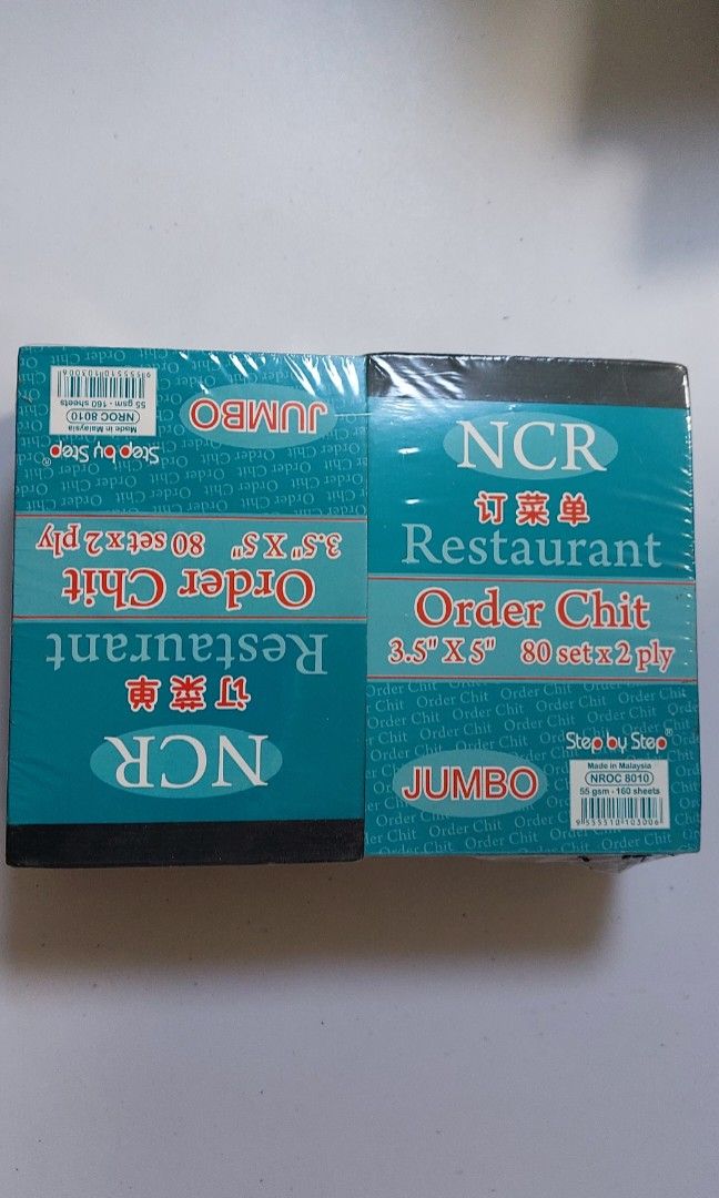 Step by Step NCR Restaurant Order Chits Book (10 books), Hobbies & Toys ...