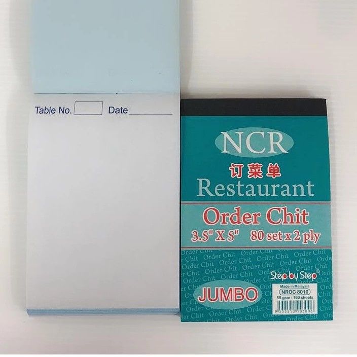 Step by Step NCR Restaurant Order Chits Book (10 books), Hobbies & Toys ...