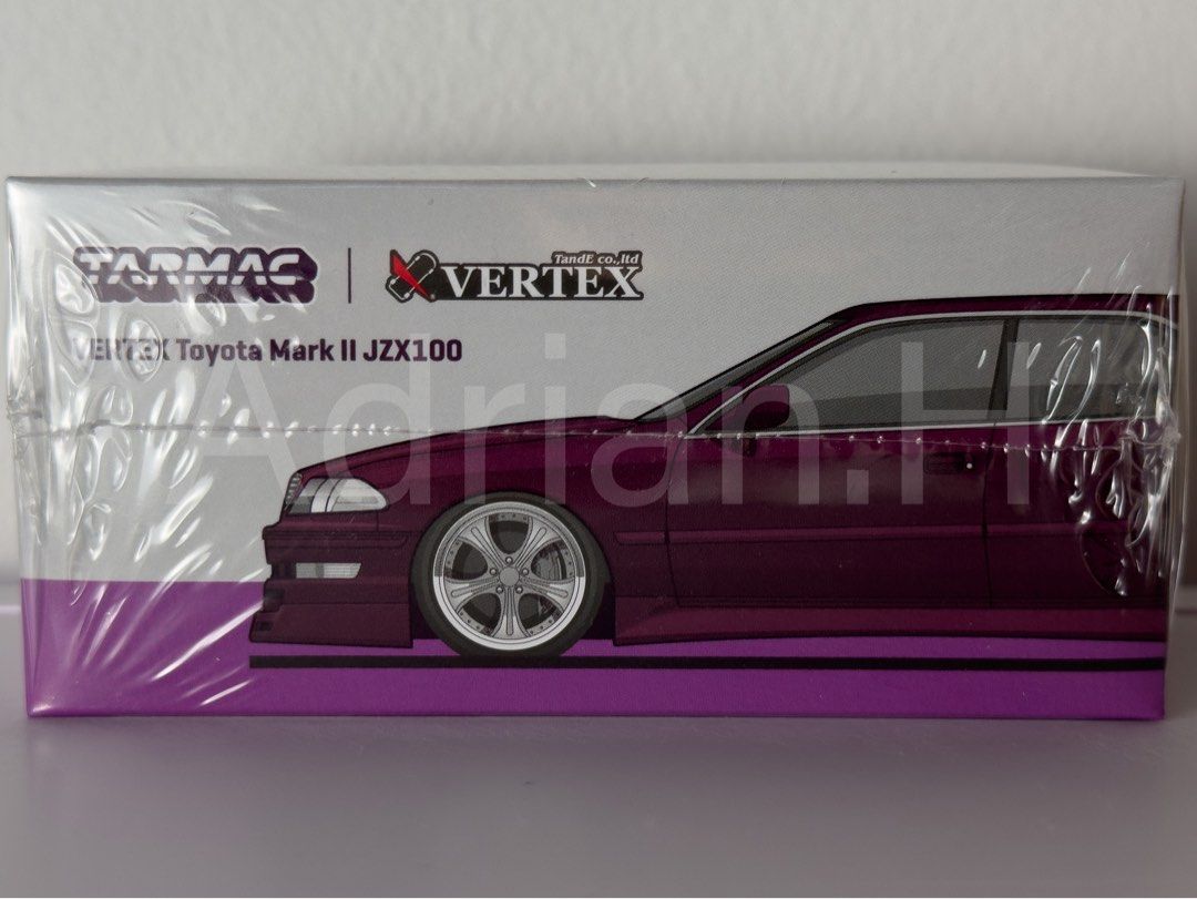 Tarmac Works VERTEX Toyota Mark II JZX100 Purple Metallic GLOBAL64 ...