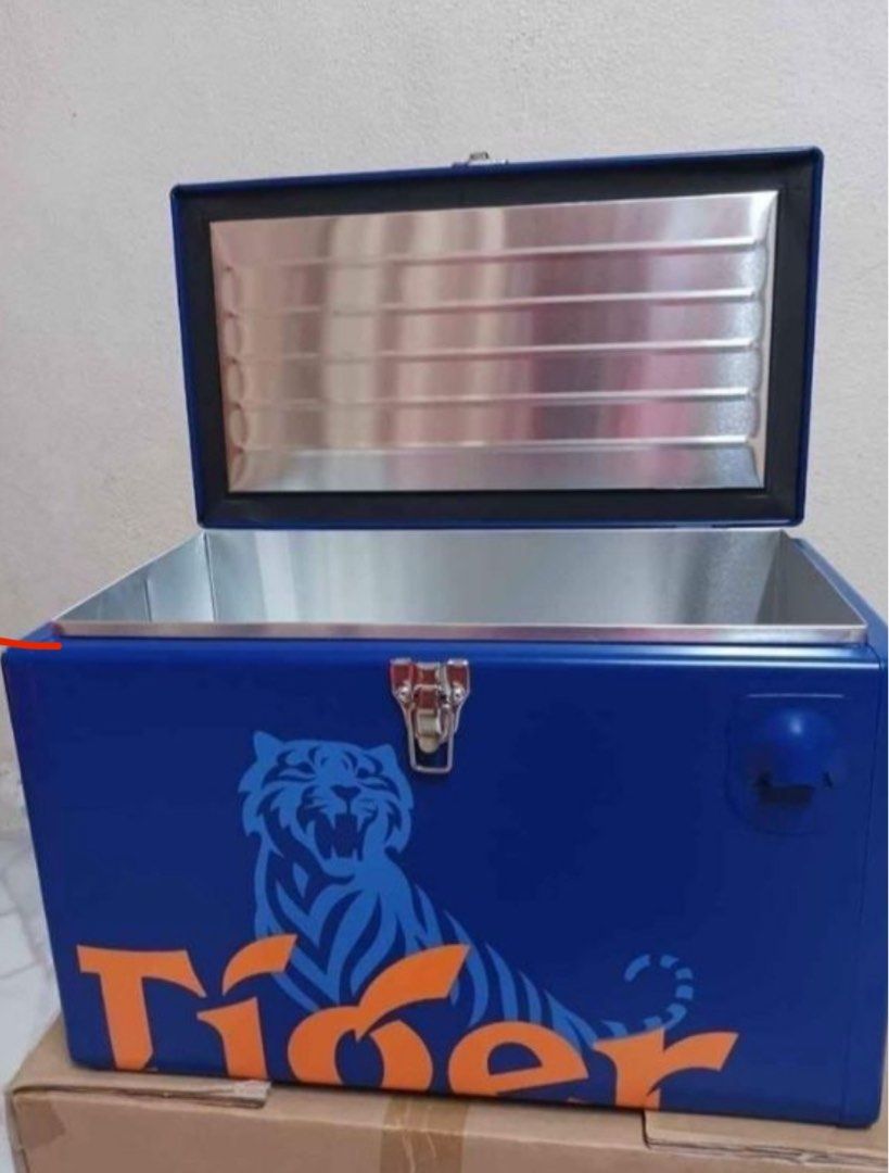 Tiger Metal Cooler Box, Furniture & Home Living, Kitchenware ...