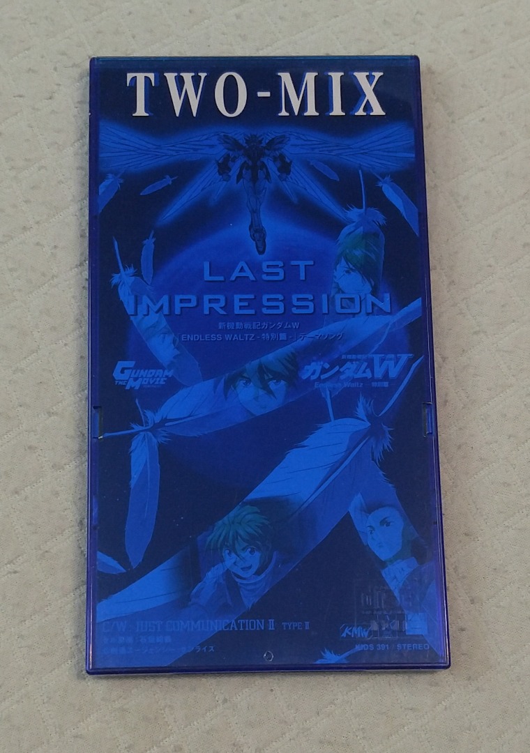 TWO-MIX - LAST IMPRESSION (初回盤) (鋼彈W 無盡華爾茲 主題曲) 日版 二手單曲 CD, 書籍、休閒與玩具, 收藏、紀念品, 明星週邊在旋轉拍賣