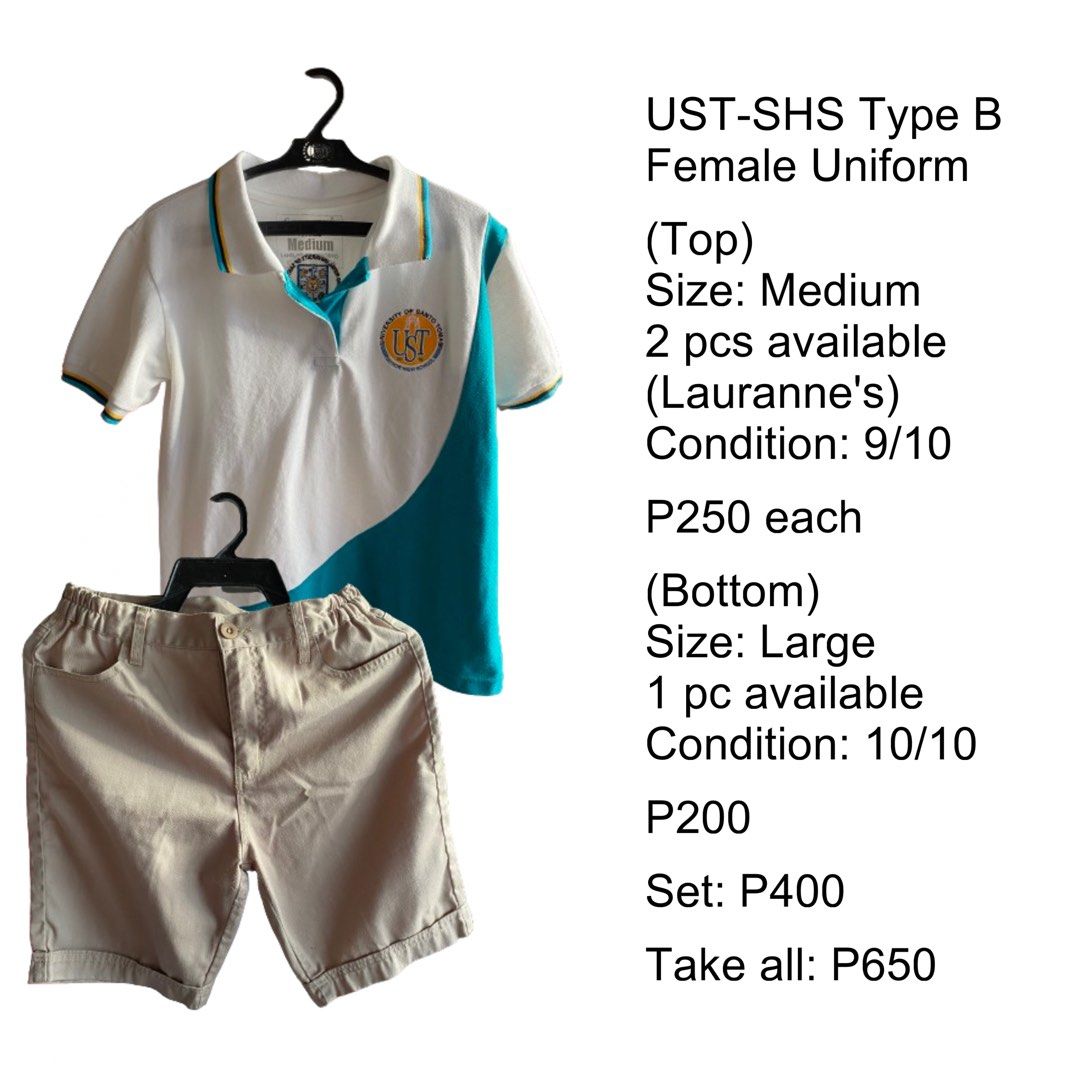 UST-SHS Uniform, Women's Fashion, Dresses & Sets, Sets or Coordinates ...