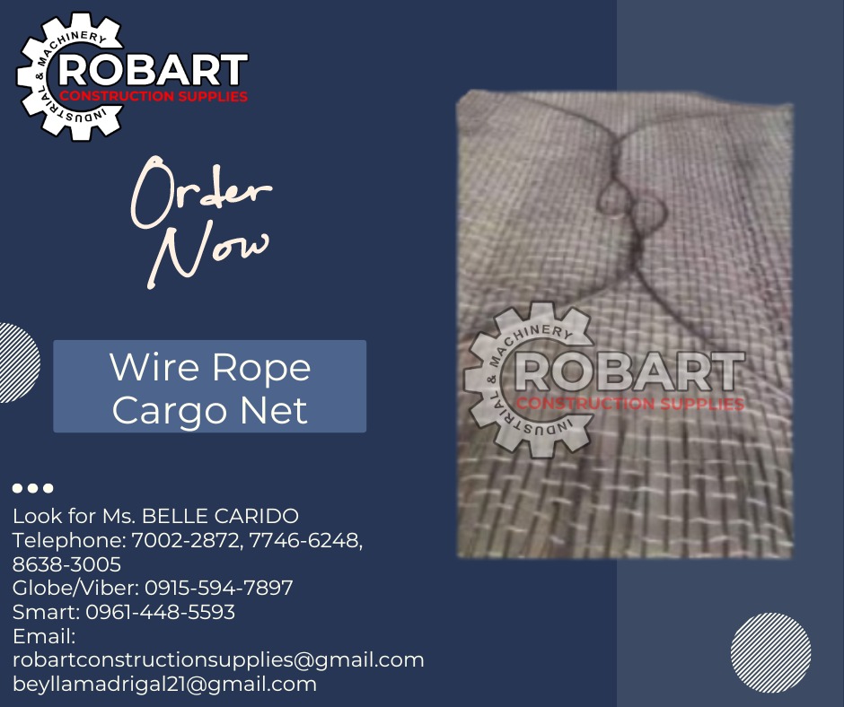 Wire Rope Cargo Net, Commercial & Industrial, Construction Tools ...