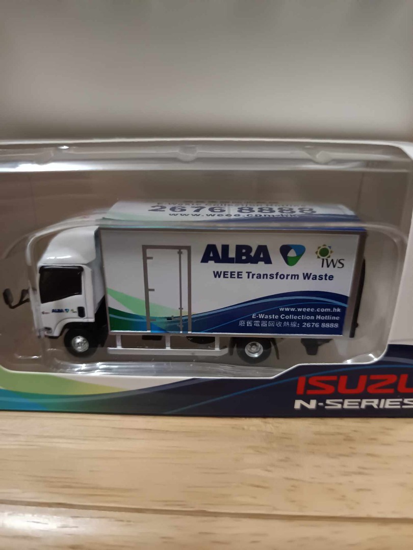 1:76 合金車 - 歐綠保 ALBA IWS Isuzu N-Series 「四電一腦」廢舊電器回收貨車, 興趣及遊戲, 玩具 & 遊戲類 - Carousell