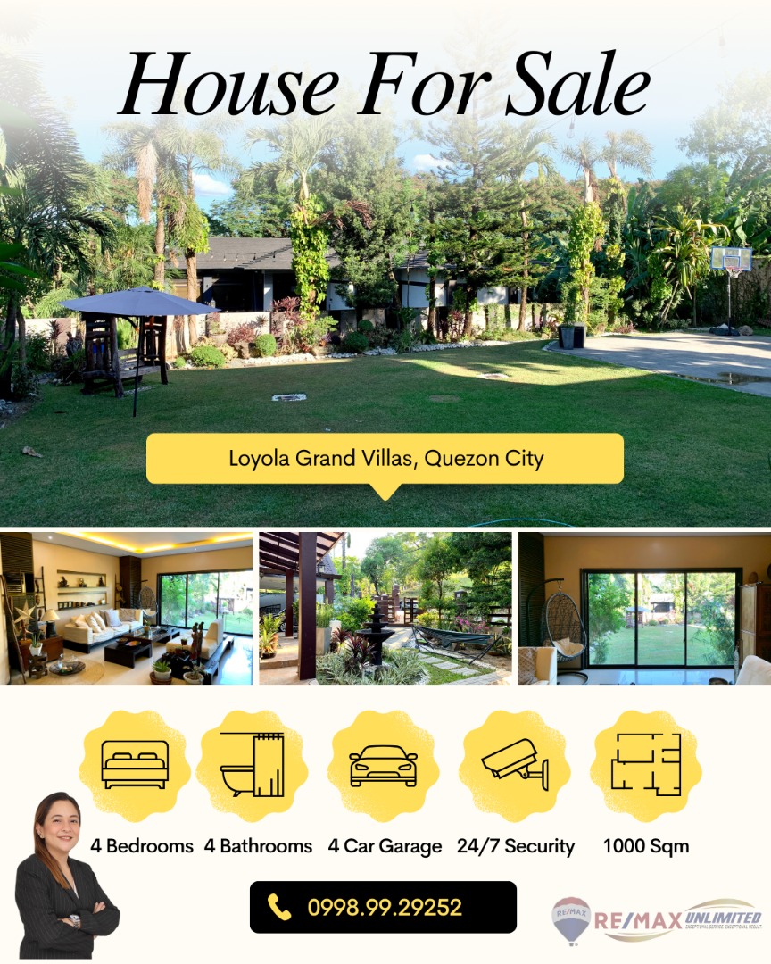 A Charming Home With Large Garden House For Sale In Loyola Grand