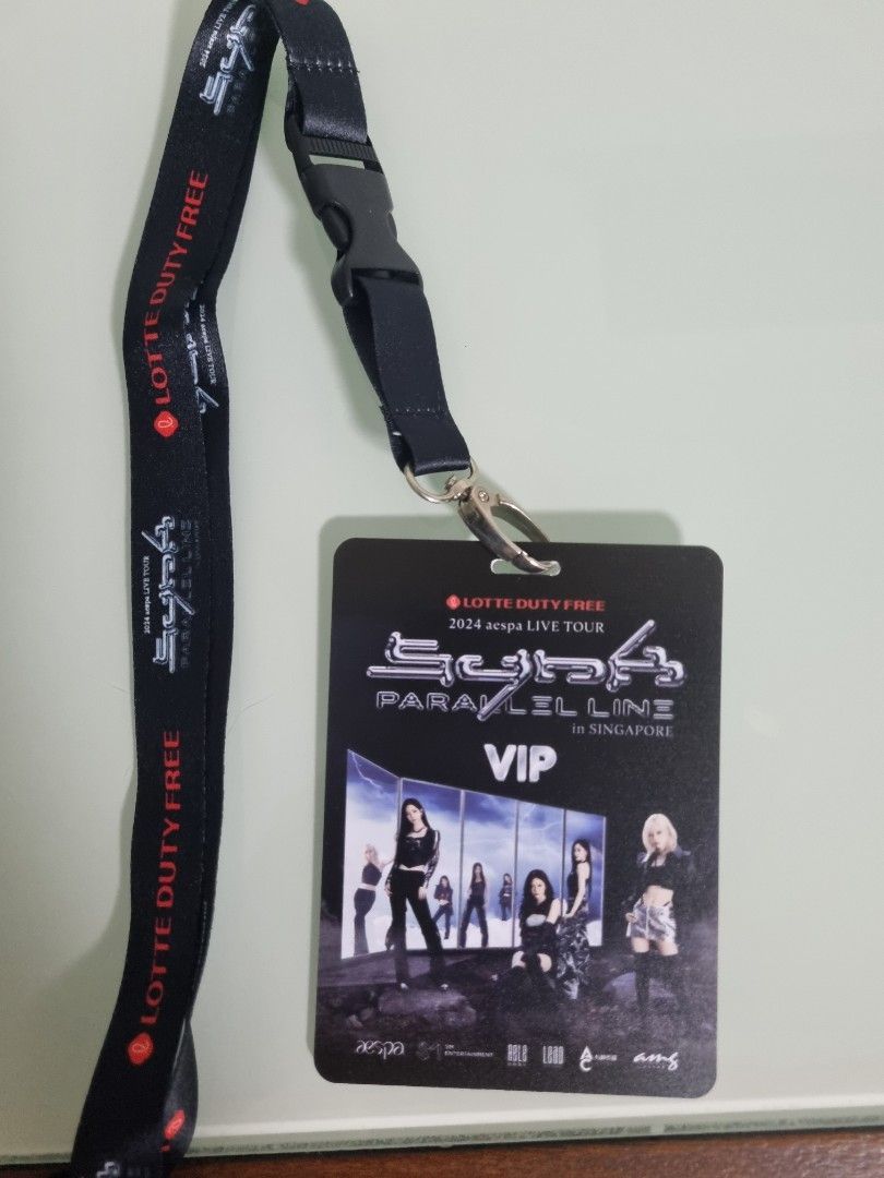 AESPA VIP Lanyard, Hobbies & Toys, Memorabilia & Collectibles, K-Wave ...