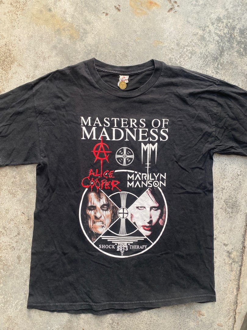 alice cooper x marilyn manson 2003, Men's Fashion, Activewear on Carousell