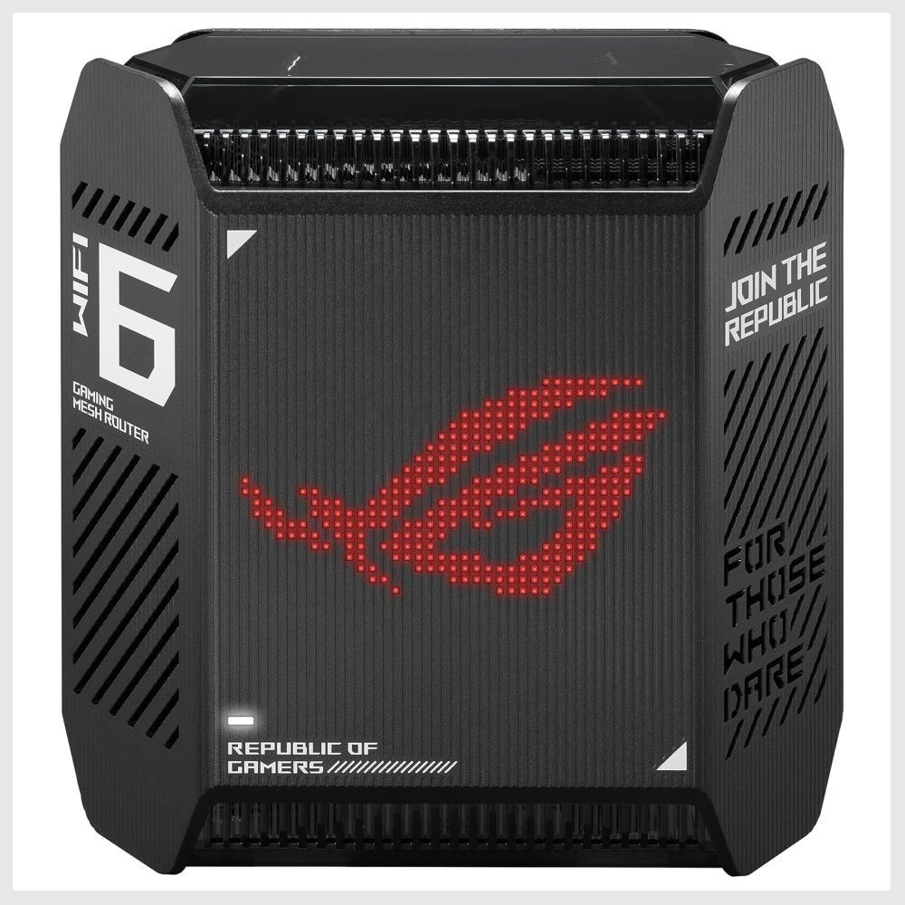 ASUS ROG Rapture GT6 (AX10000) Tri-Band WiFi 6 Extendable Gaming Router ...