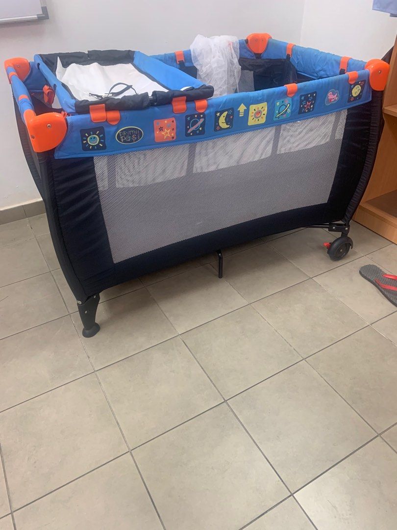 Baby cot and stroller combo, Babies & Kids, Baby Nursery & Kids ...