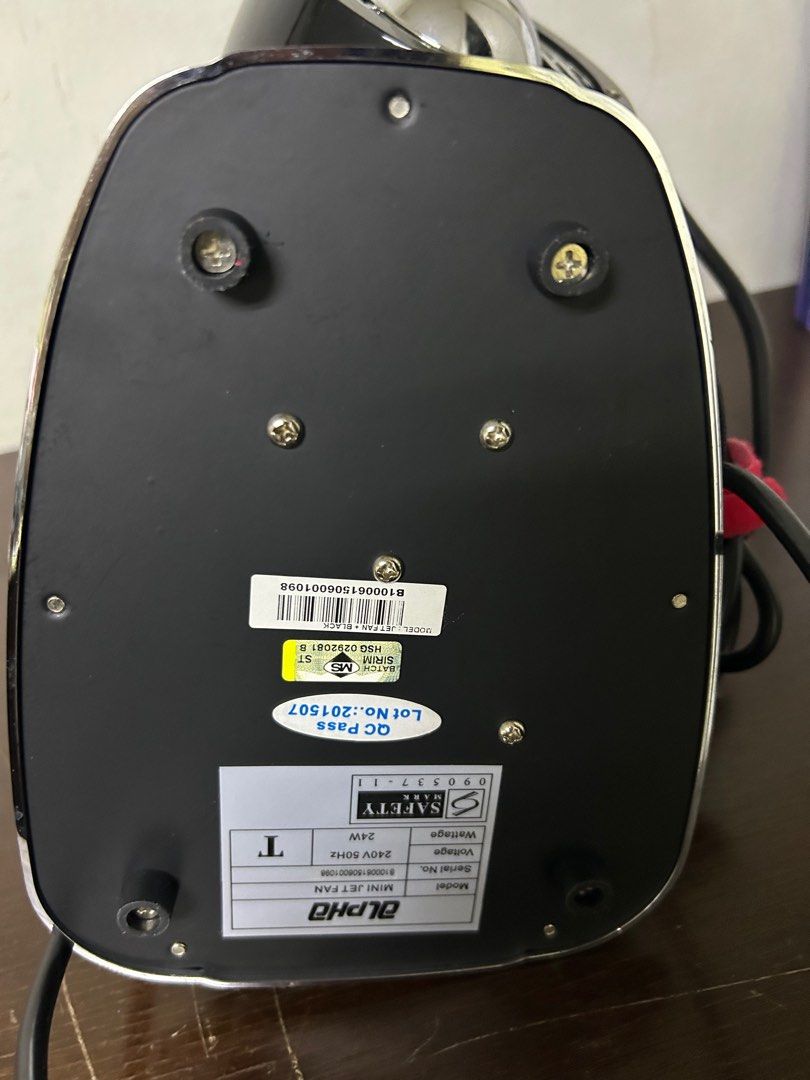 Black Alpha Stand Fan, Furniture & Home Living, Lighting & Fans, Fans ...