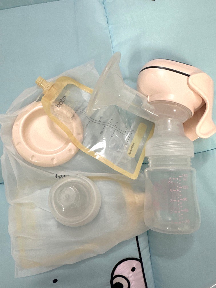 Boboduck [ Belle ] Portable 9 Gears Integrated Electric Breast Pump With Bottle Feeding, Babies ...
