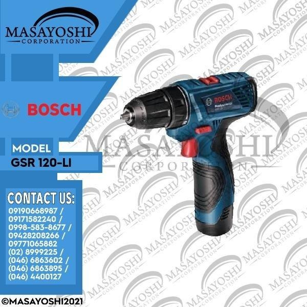 Bosch GSR 120-Li Cordless Drill - Driver [Contractor's Choice] | Power ...