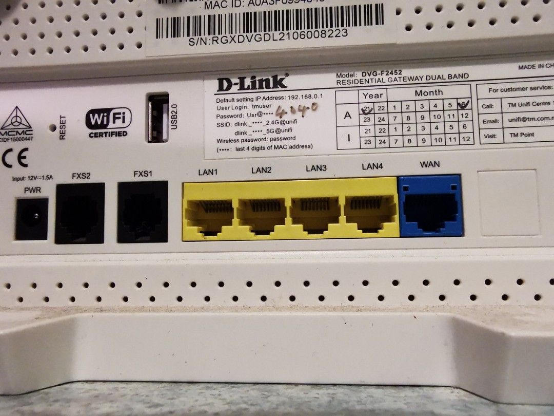 Broadband Modem and Router, Computers & Tech, Parts & Accessories ...