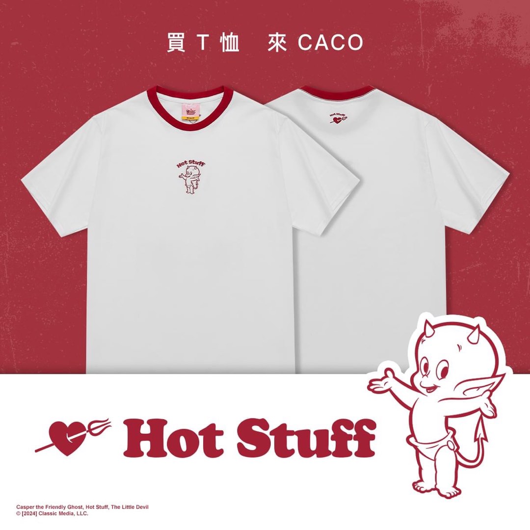 台灣CACO x 鬼馬小精靈, 男裝, 上身及套裝, T-shirt、恤衫、有領衫 - Carousell