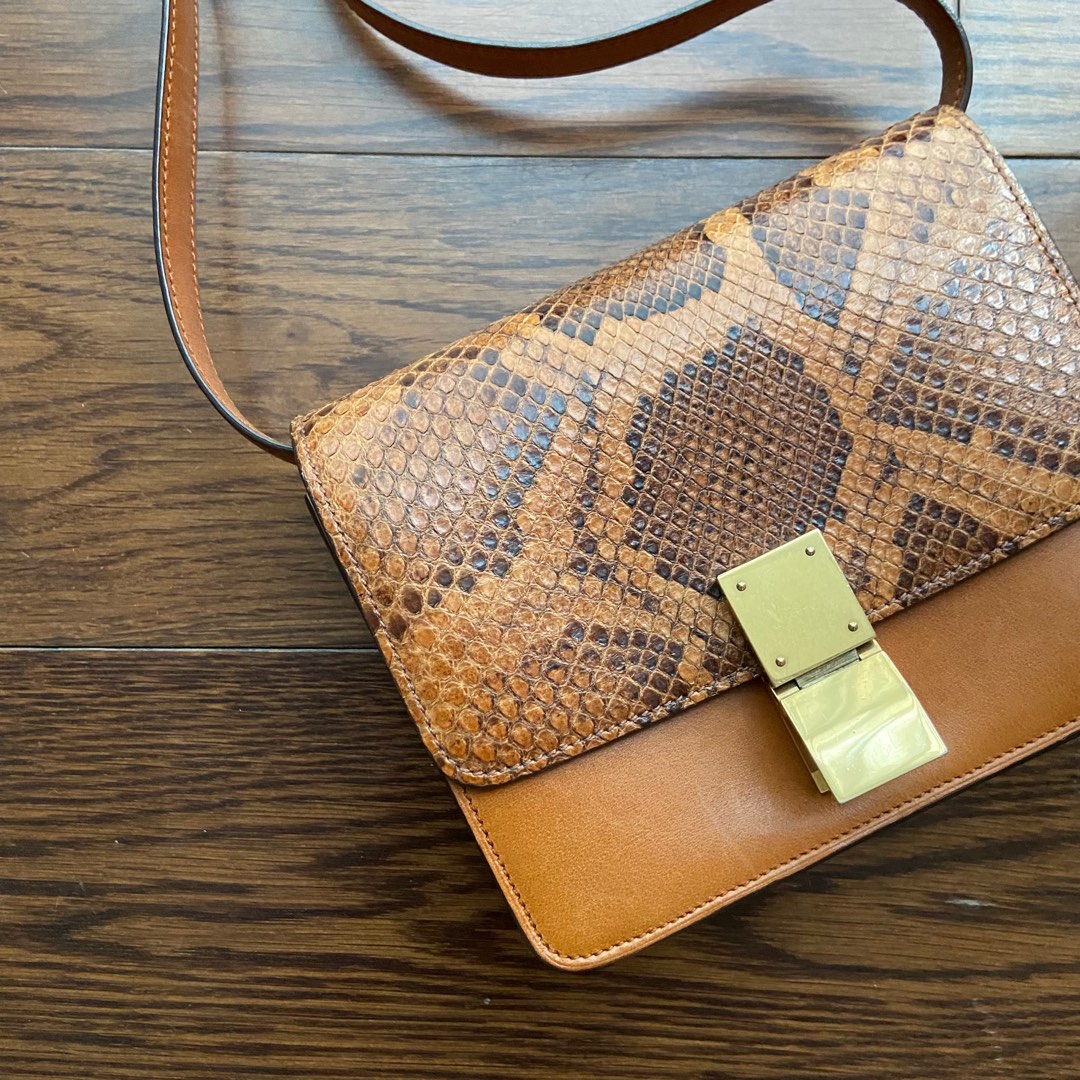 Celine Small Box Bag, Barang Mewah, Tas & Dompet di Carousell