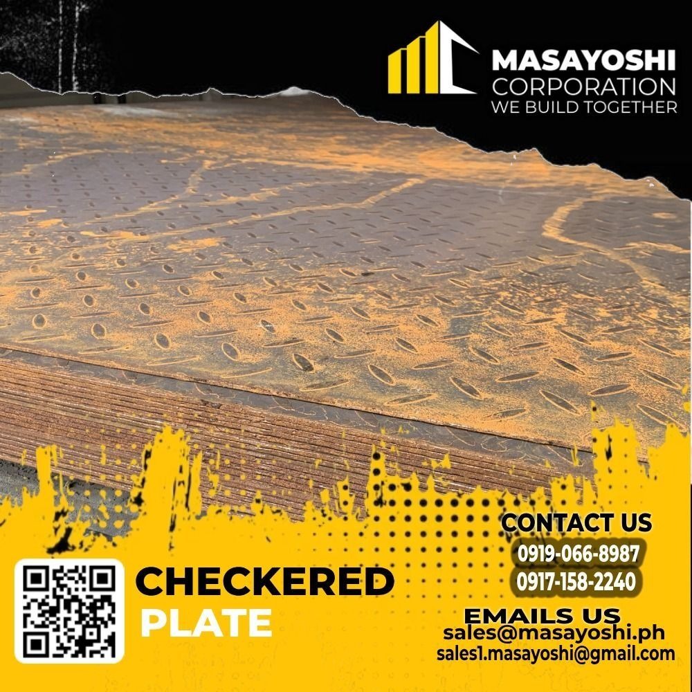 CHECKERED PLATE 6MM,MS Plate, Anchor Bolt, Channel Bar, Angle Bar ...