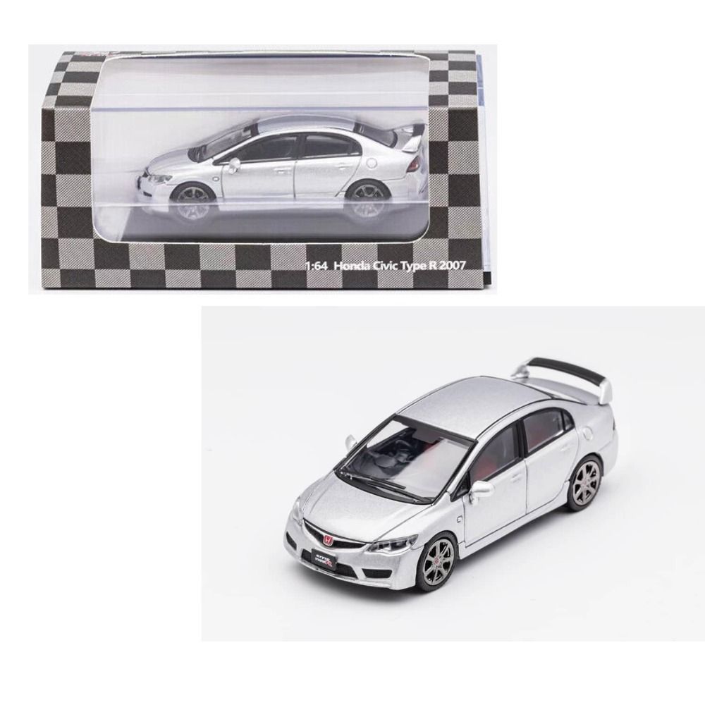 DCT 1/64 Scale Honda Civic Type-R FD2 Silver Die-cast Car, Hobbies ...
