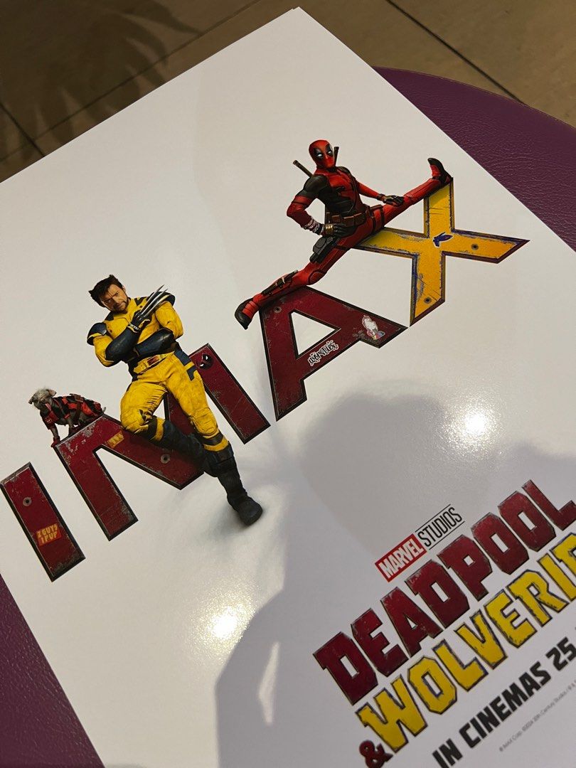 Deadpool and Wolverine Poster Marvel Deadpool Wolverine poster imax Fox ...