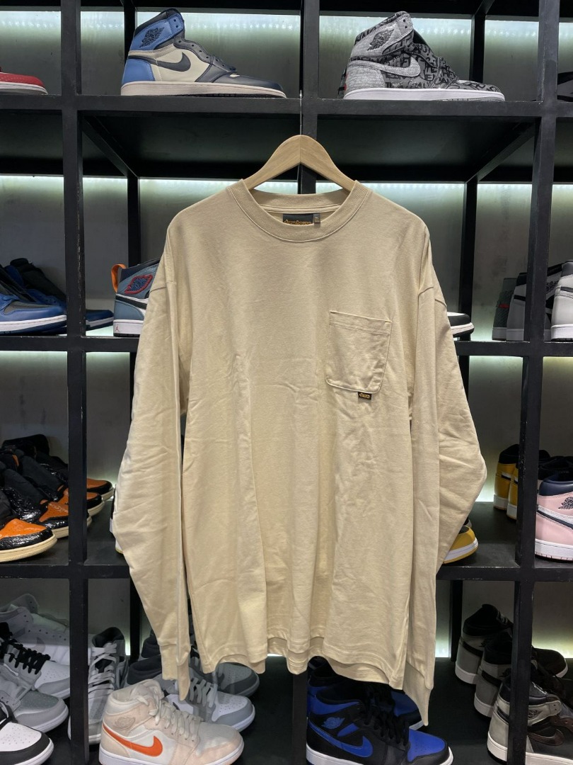 Drew House Basic Pocket Tee Khaki, Men's Fashion, Tops & Sets, Hoodies on Carousell